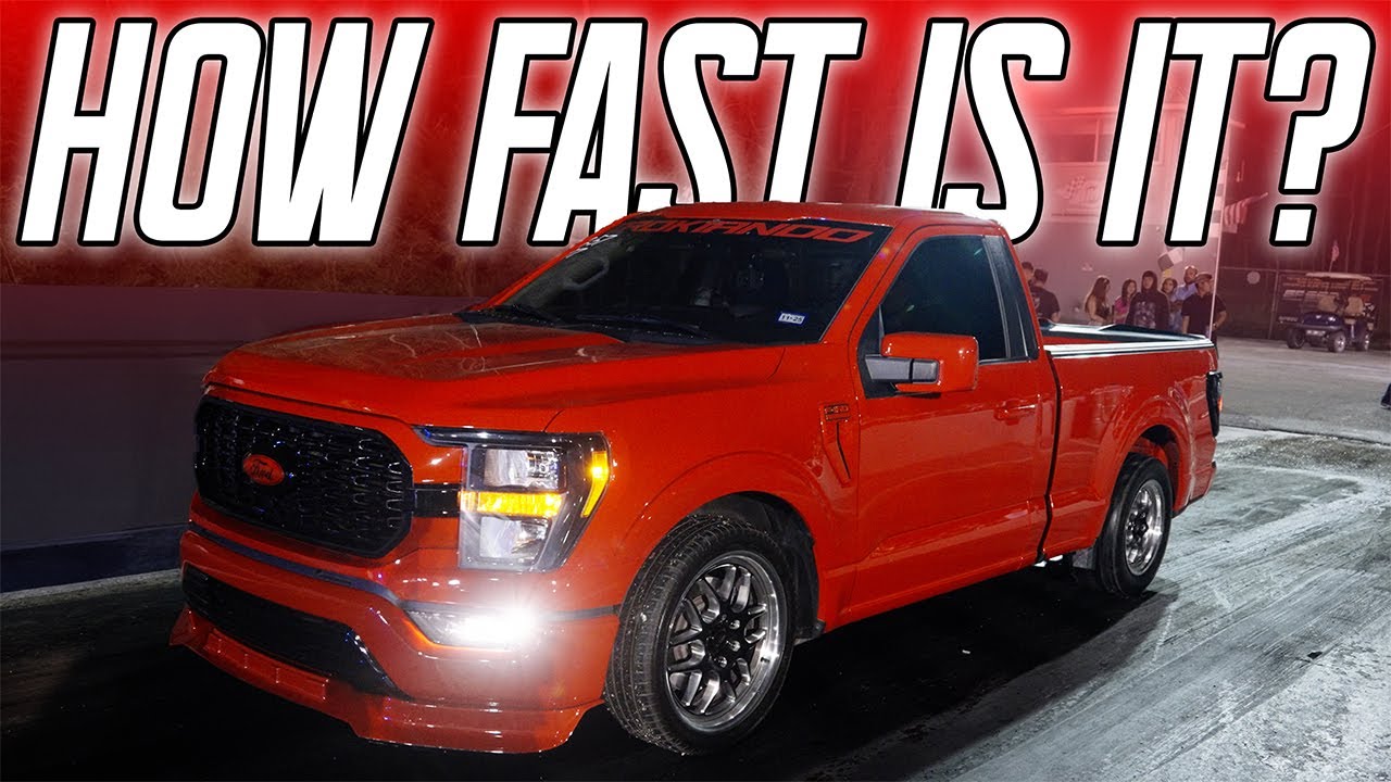 DRAG RACING OUR 2023 SUPERCHARGED F150 - YouTube