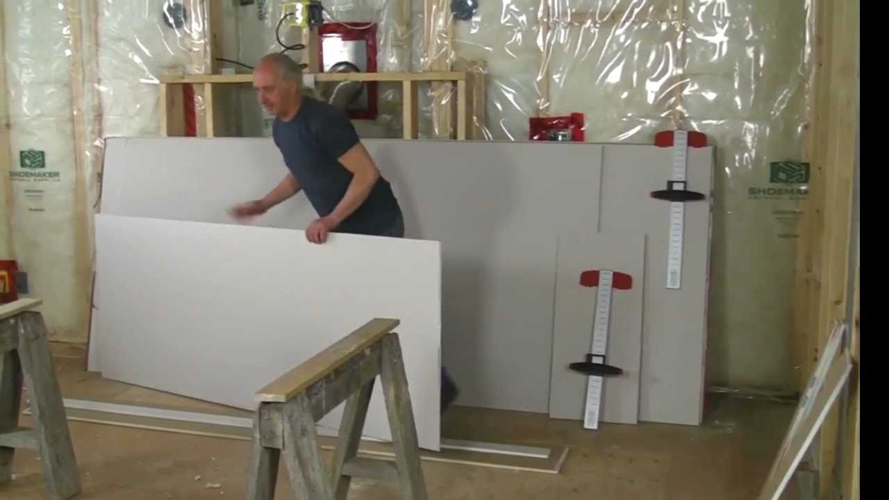 Dryall scoring tool demonstration - This drywall cutter from ...