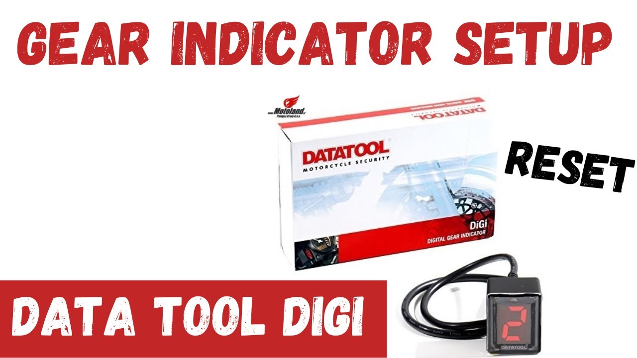 Data tool Digi digital gear indicator set up and reset how to - YouTube