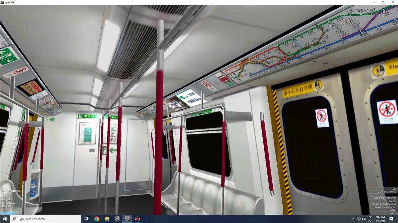 OpenBVE MTR Kwun Tong Line Full Journey From Whampoa To Tiu Keng Leng - YouTube