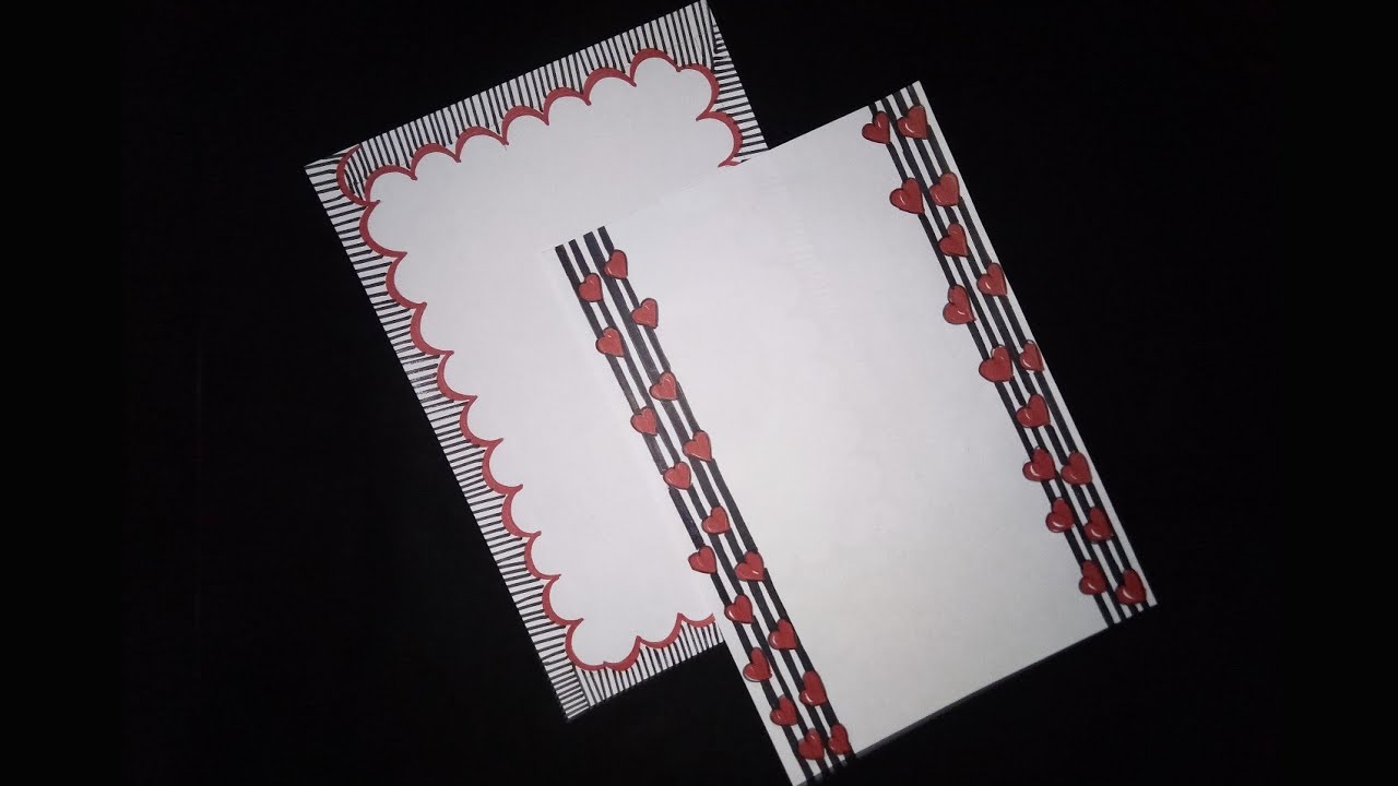 2 Beautiful Border Design On Paper 2020 || Project Border Design ...