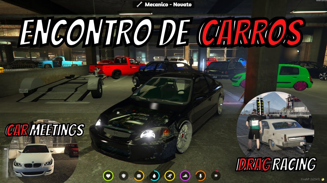 GTA RP - ENCONTRO DE CARROS , EVENTO DE DRAG RACING - CAR MEET - Street ...