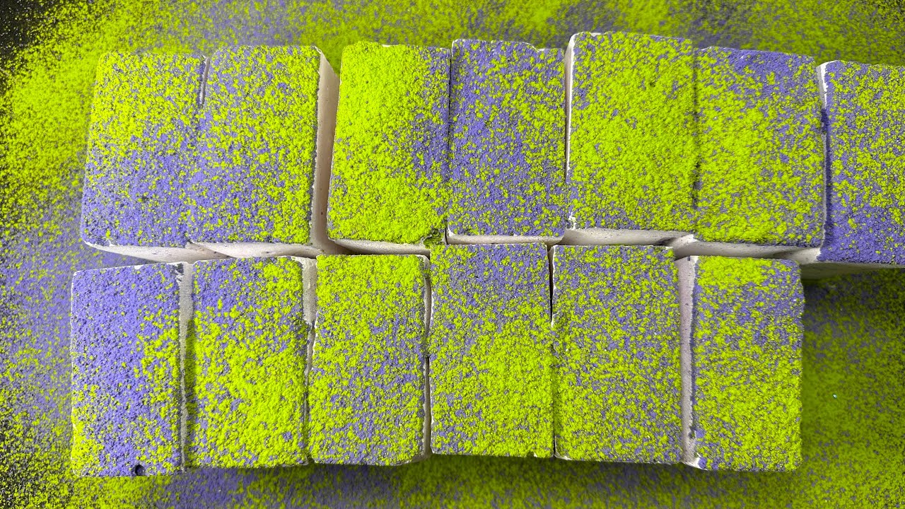 Homemade Blocks with holipowder ~ Bonus Big Block and Sifting - YouTube