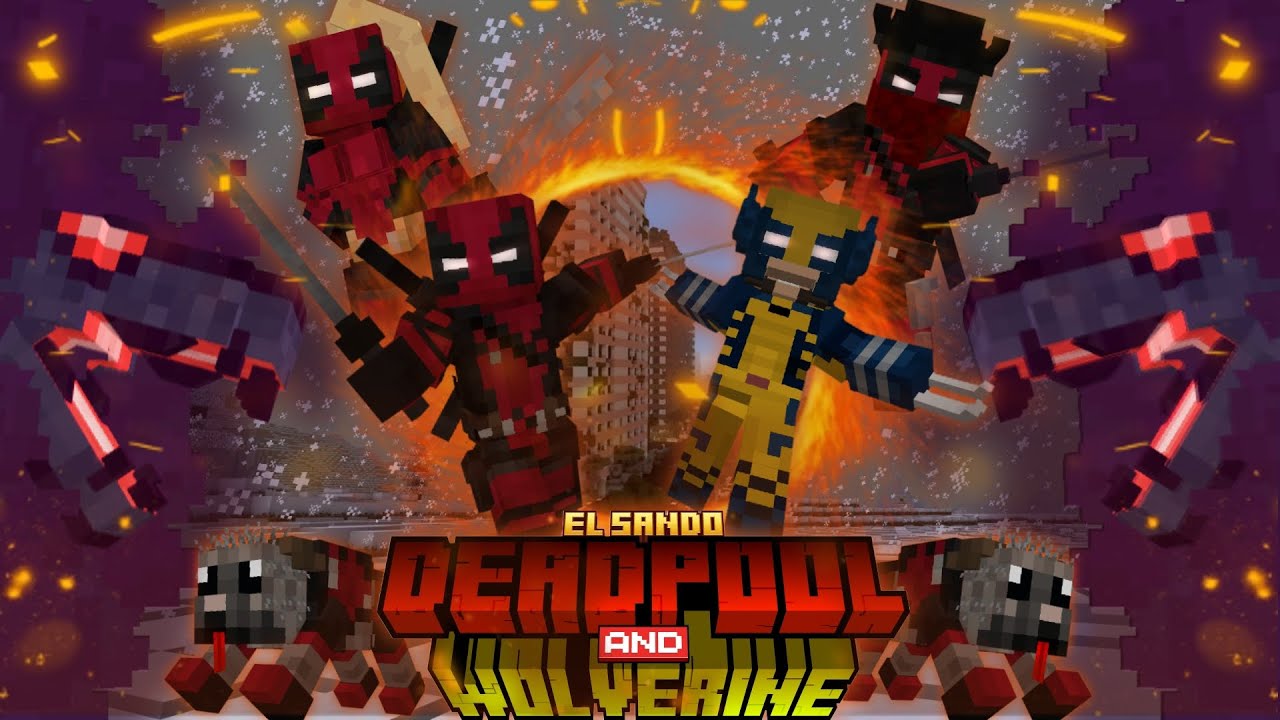 Minecraft Deadpool & Wolverine Addon | Official Trailer 2 RTX [4K] | EL SANDO - YouTube