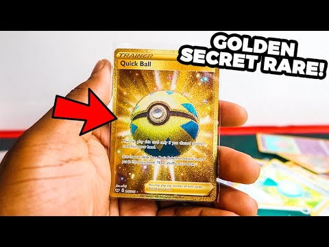 Pulled GOLD SECRET RARE Quick Ball From Pokemon Sword & Shield! - YouTube