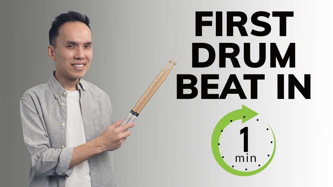 Play Your First Drum Beat in 1 Minute - YouTube