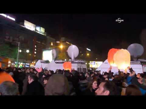 Dilek fenerleri yılbaşı için uçuruldu
