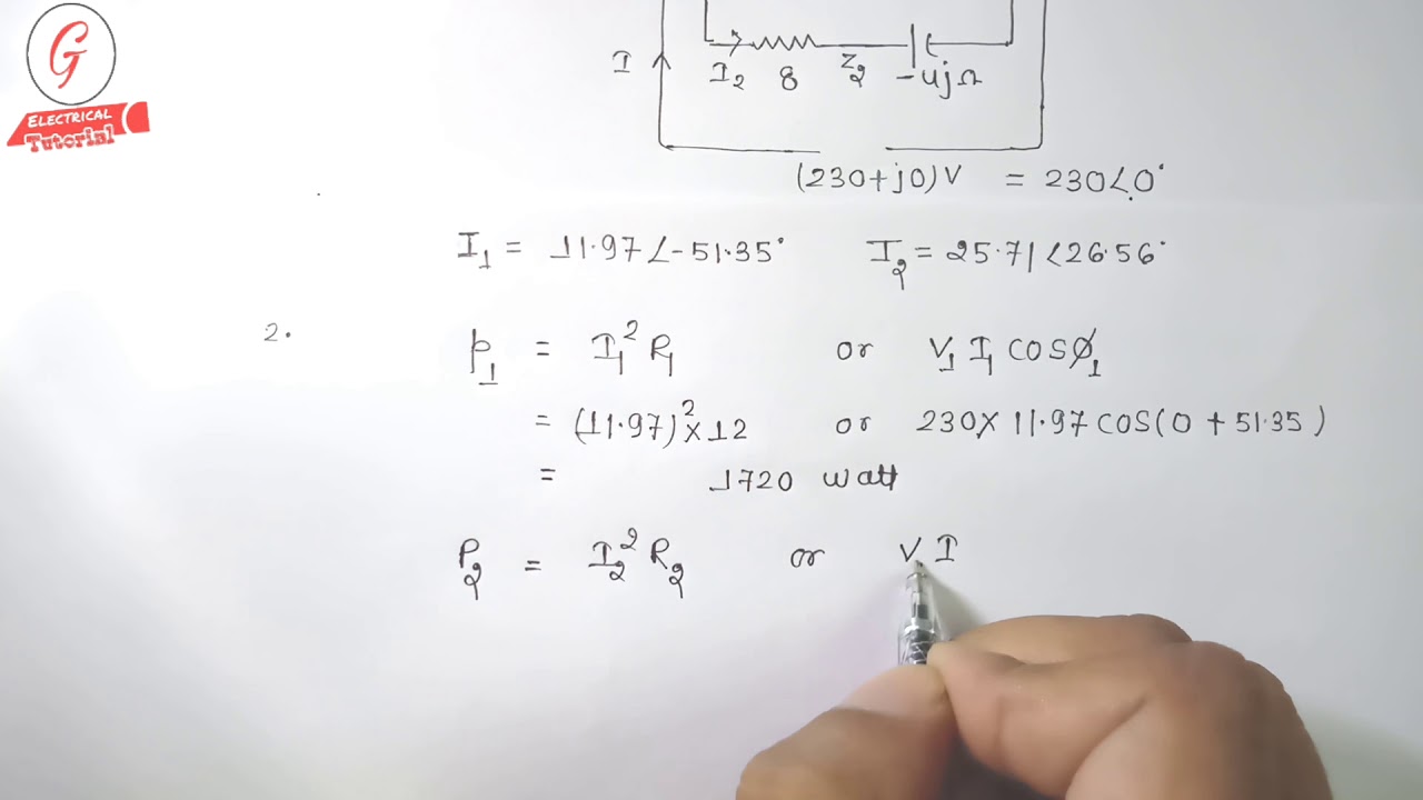 35.Calculation of Branch Current, Power Factor, Power of Each Branch In ...