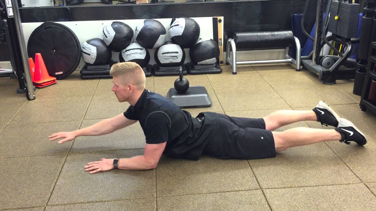 Prone Scapular Stabilization Reaches - YouTube