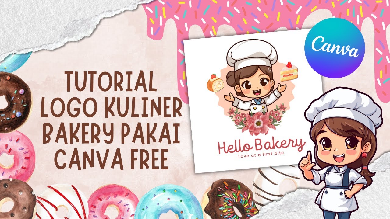 Tutorial Desain Logo Bakery (Kuliner) di Canva FREE! - YouTube