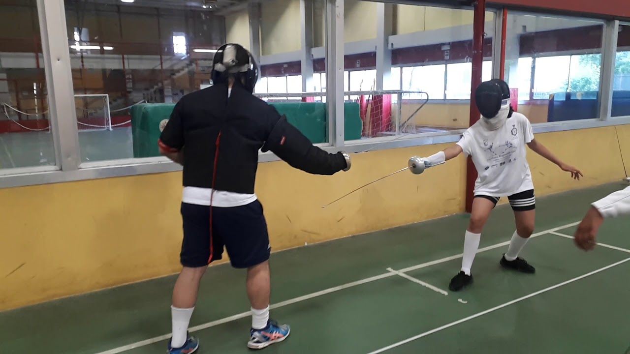 Epee Lesson cat. Under 14 - YouTube