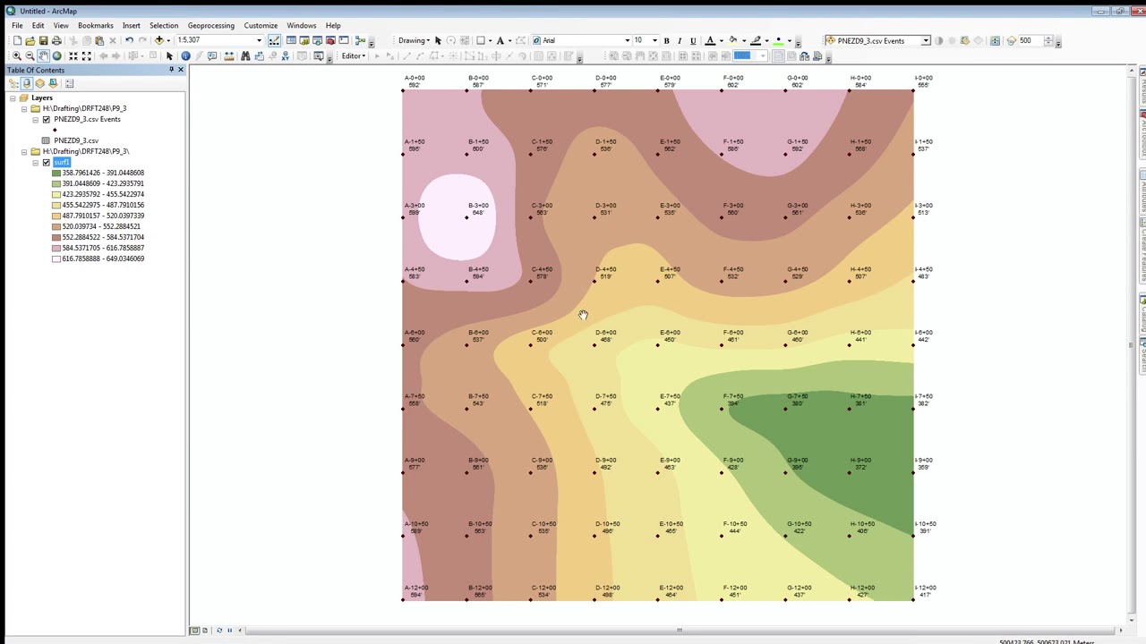 how to make Contours in ArcMap GIS - YouTube