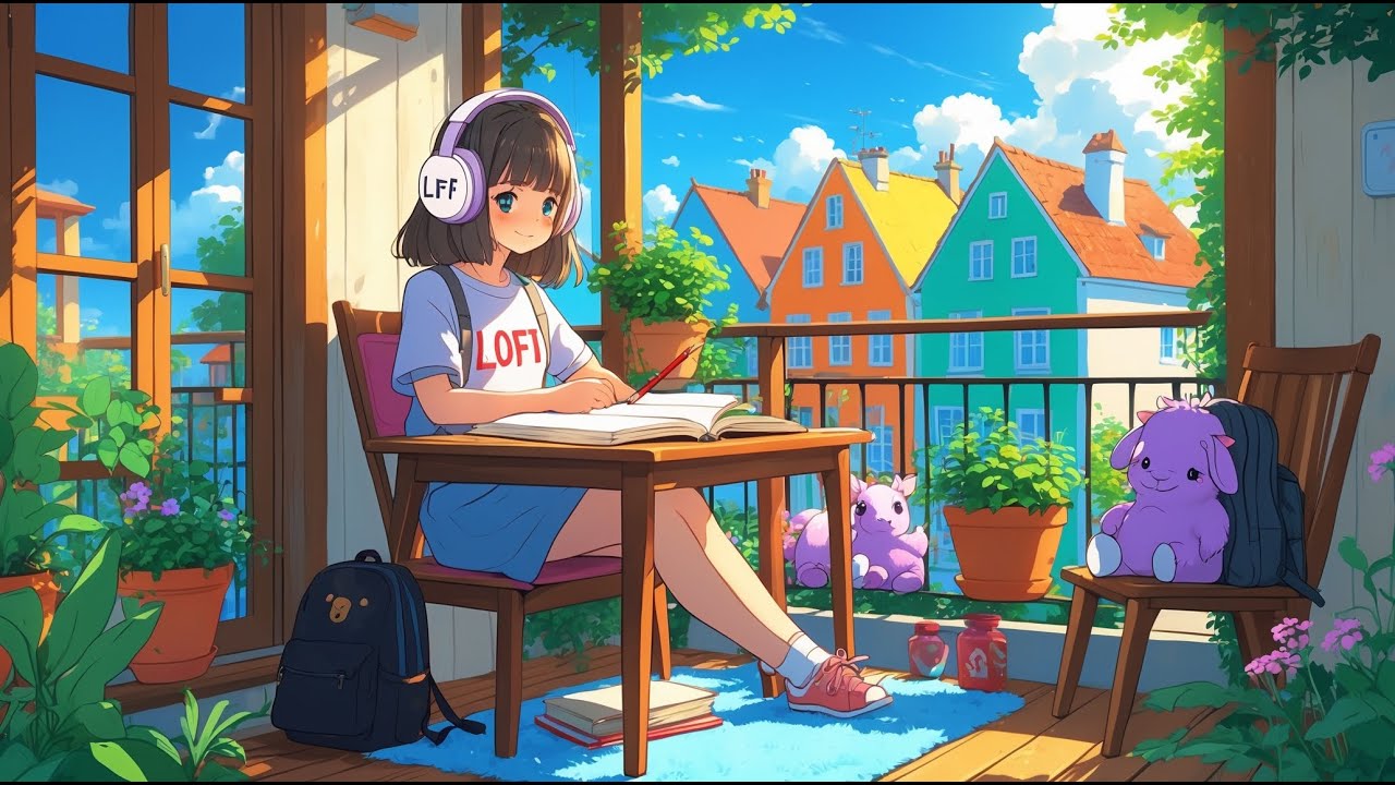 A nostalgic lofi hip hop beat with dreamy synth pads, ambient textures ...