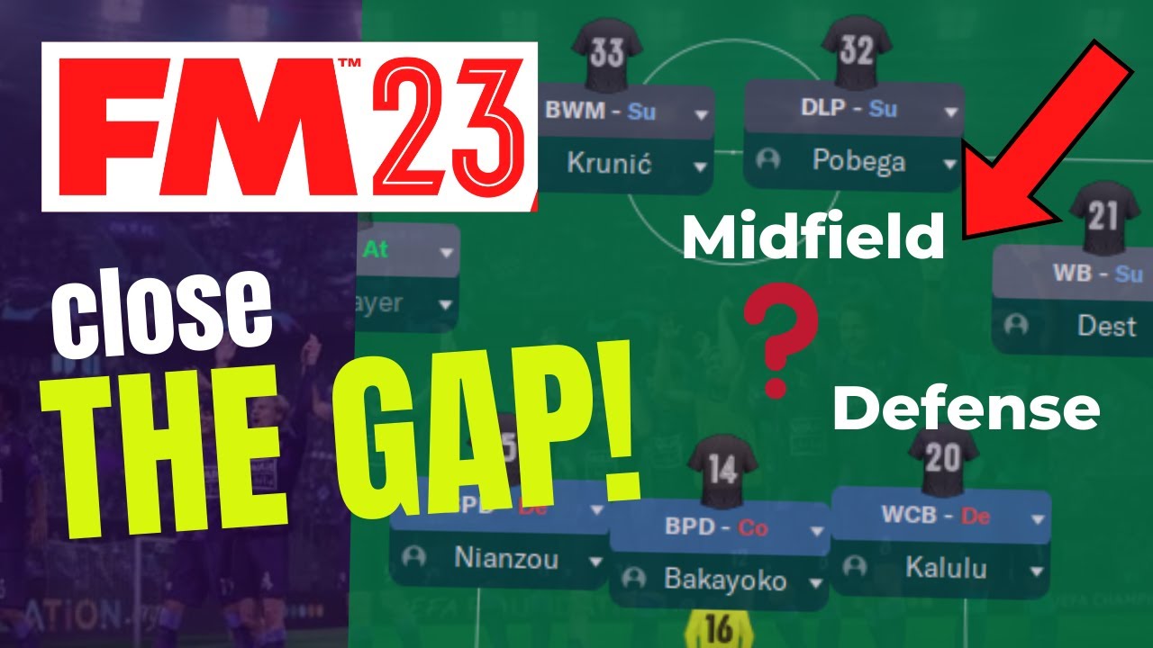 The Gap Between Your Defence and Midfield (Easy Fix) | FM23 Tactic ...