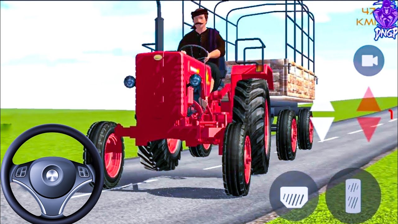 ट्रैक्टर वाला गेम | ट्रैक्टर का शानदार गेम Indian Tractor Driving 3D ...
