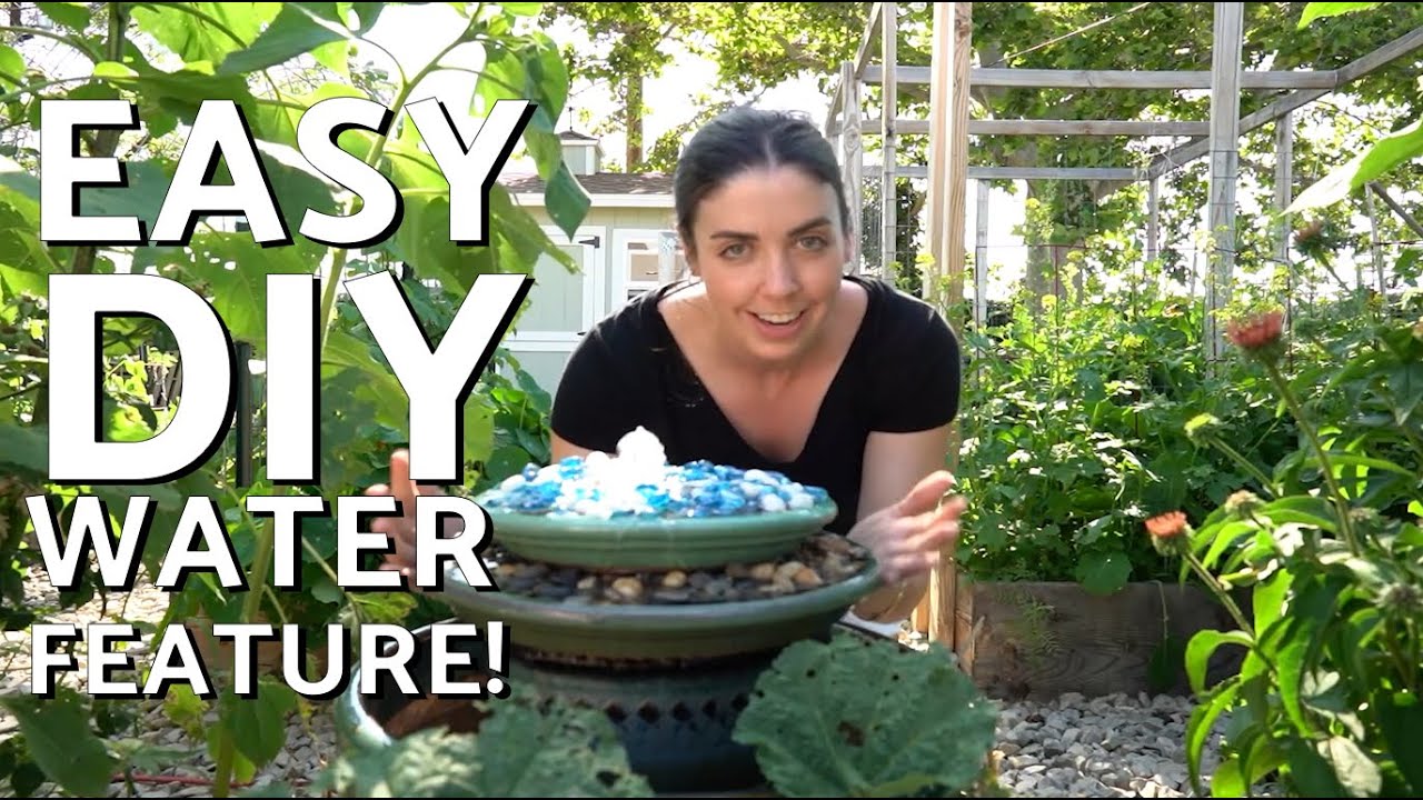 Make This EASY, FAST, DIY Water Feature for Local Wildlife! - YouTube
