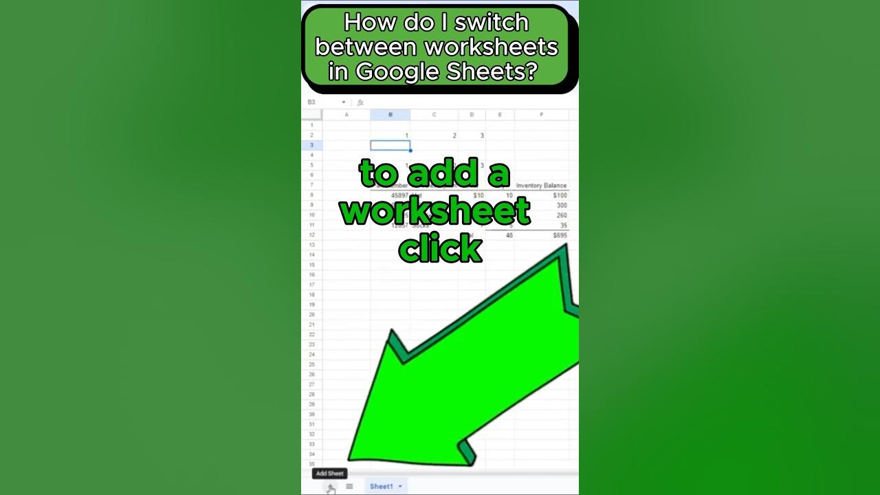How Do I Switch Between Worksheets in Google Sheets? - YouTube