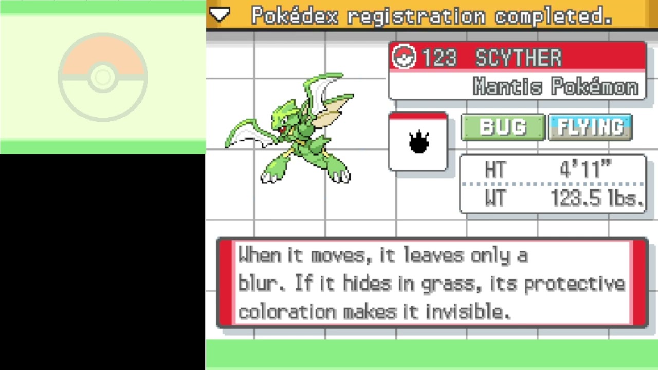 Scyther Fire Red Moves