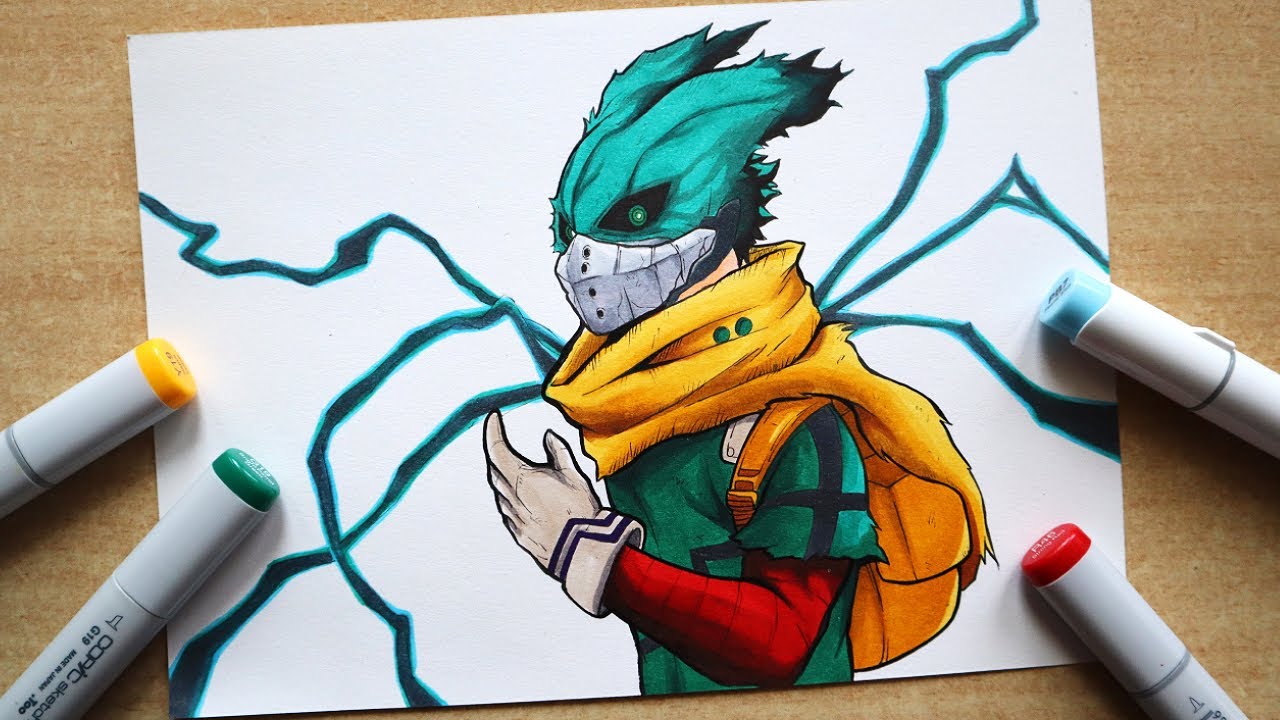 How to Draw Vigilante Deku - Step By Step Tutorial | My Hero Academia ...