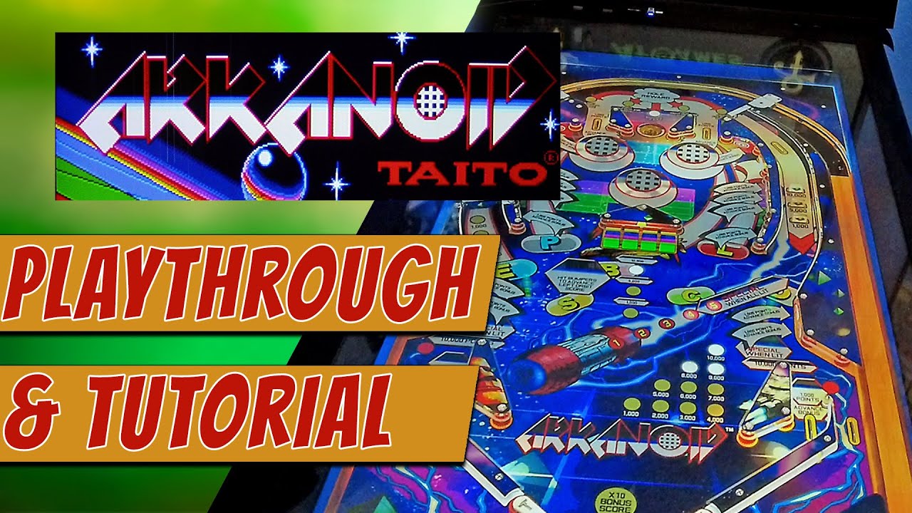 Taito Arkanoid - Tutorial on AT Games Legends Pinball - YouTube