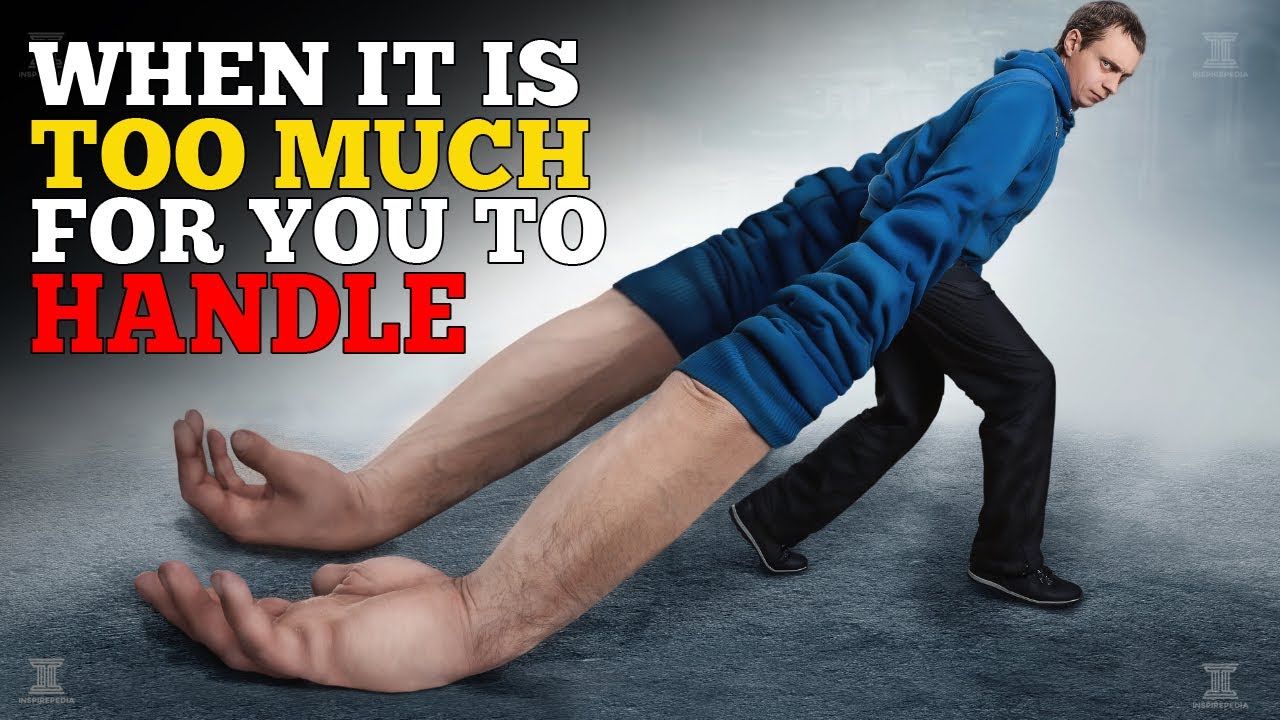 WHEN THINGS GET HARD. WHEN THE BURDEN IS TOO HEAVY. WHEN ITS TOO MUCH ...