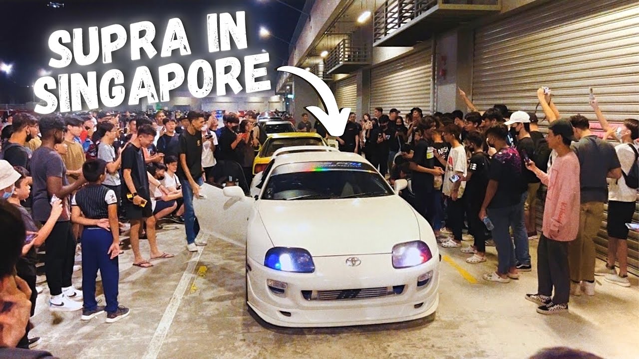 MK4 Toyota Supra SHUTS DOWN Chaotic Modified Car Meet in Singapore! JDM Fanboys Everywhere - YouTube