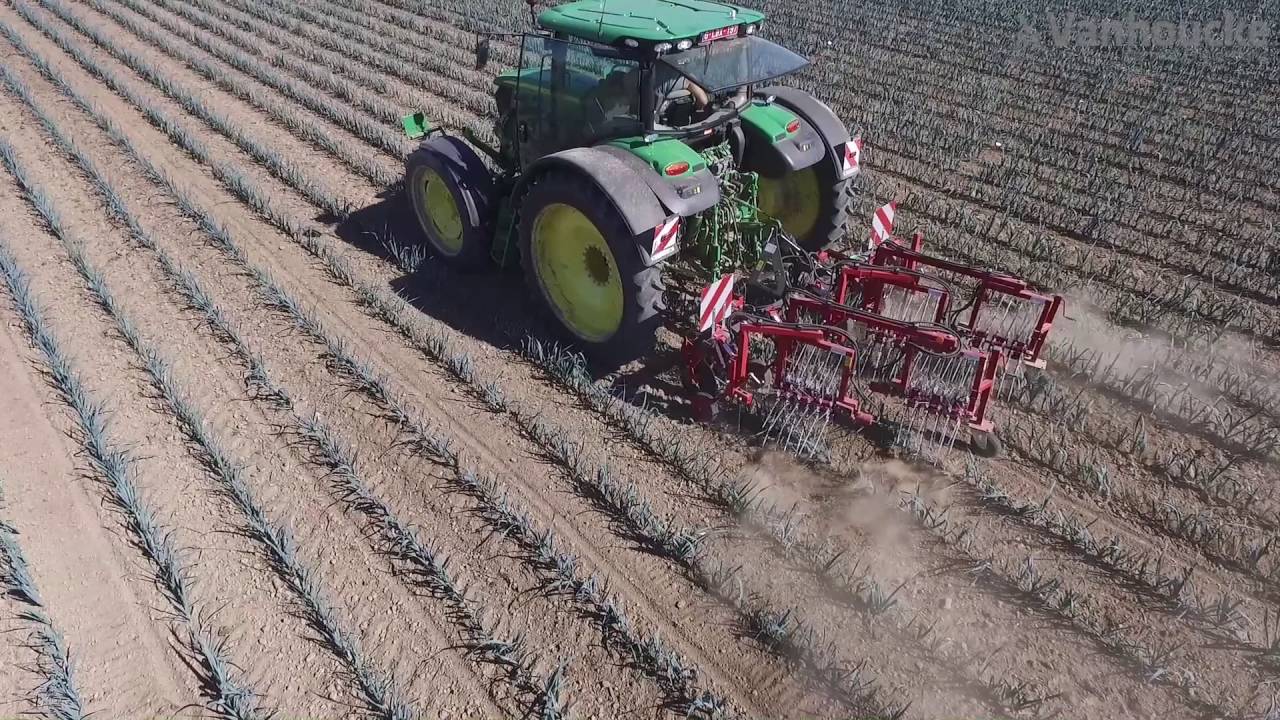 Wiedhark - Weed harrow - Herse rotative - YouTube