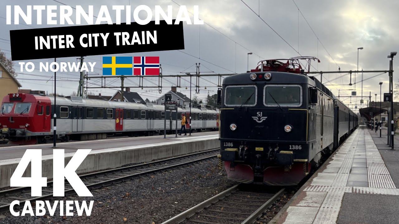 INTERNATIONAL INTER CITY TRAIN - 4K Train Drivers View (Stockholm to ...