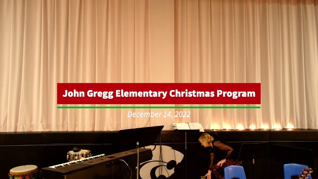 John Gregg Elementary Christmas Program - YouTube