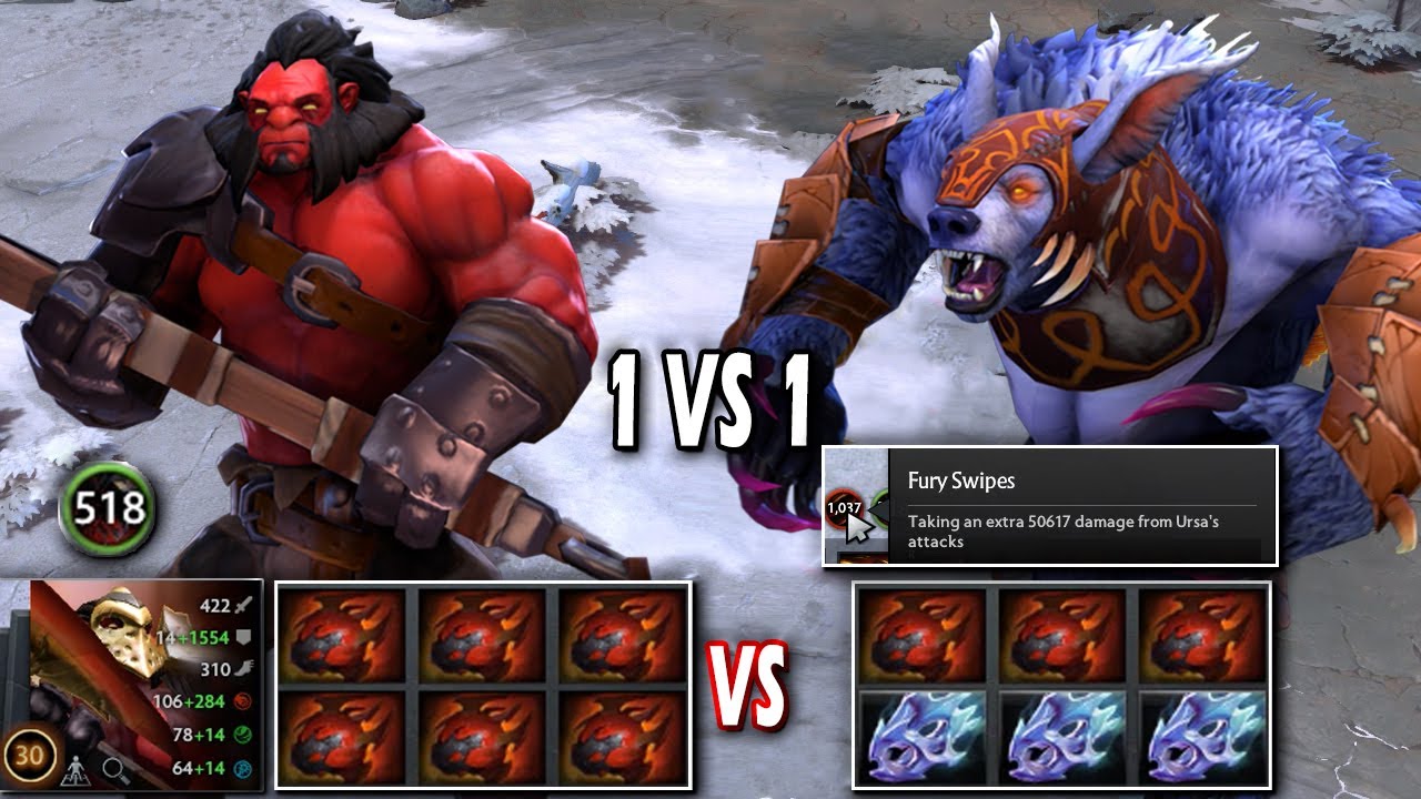 Axe vs Ursa (1.5K Armor vs 50K Damage) | How can 50k Damage beat 1.5k ...