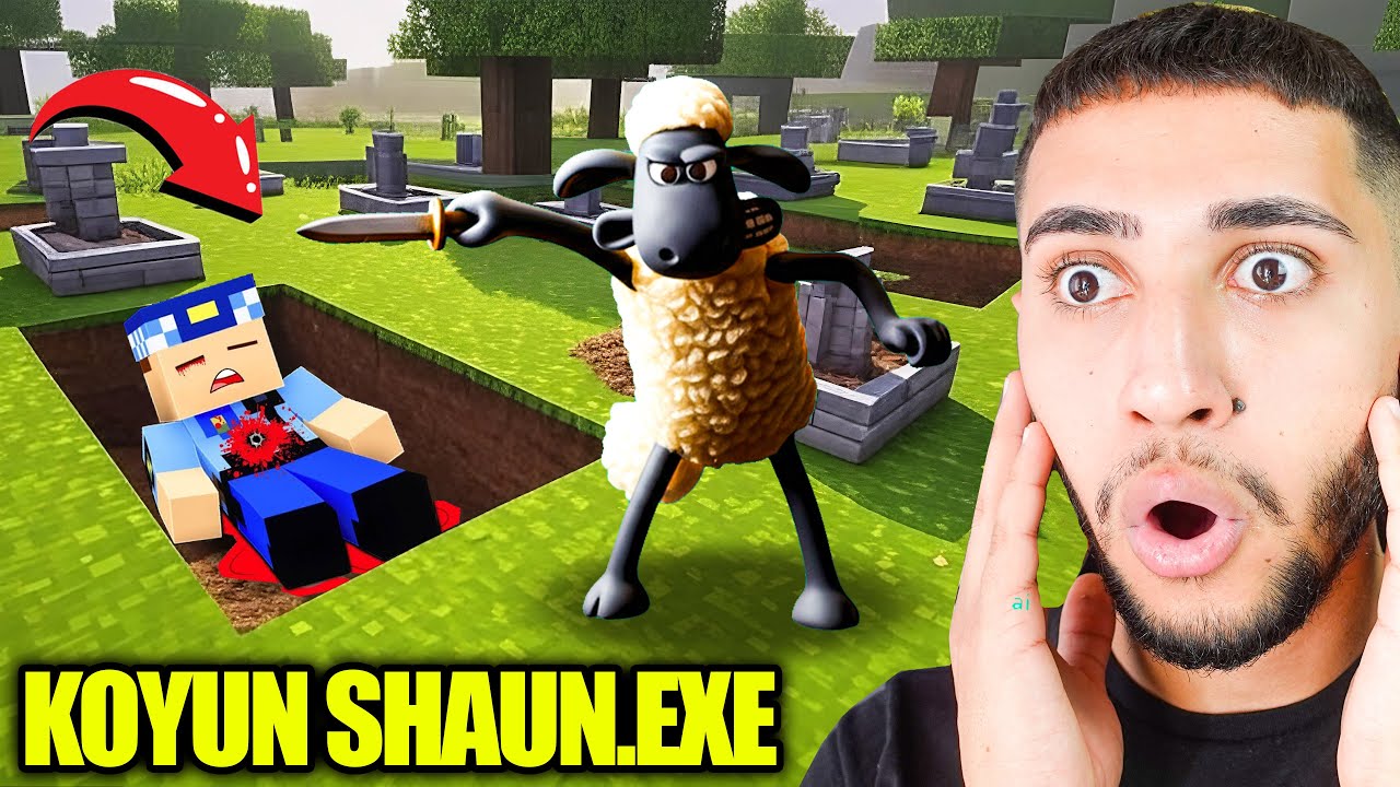 KOYUN SHAUN.EXE KEREM KOMİSER'İ ÖLDÜRDÜ! - Minecraft - YouTube