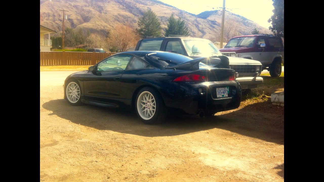 1997 Eclipse GSX Apexi Turbo Back, Straight piped Launch - YouTube