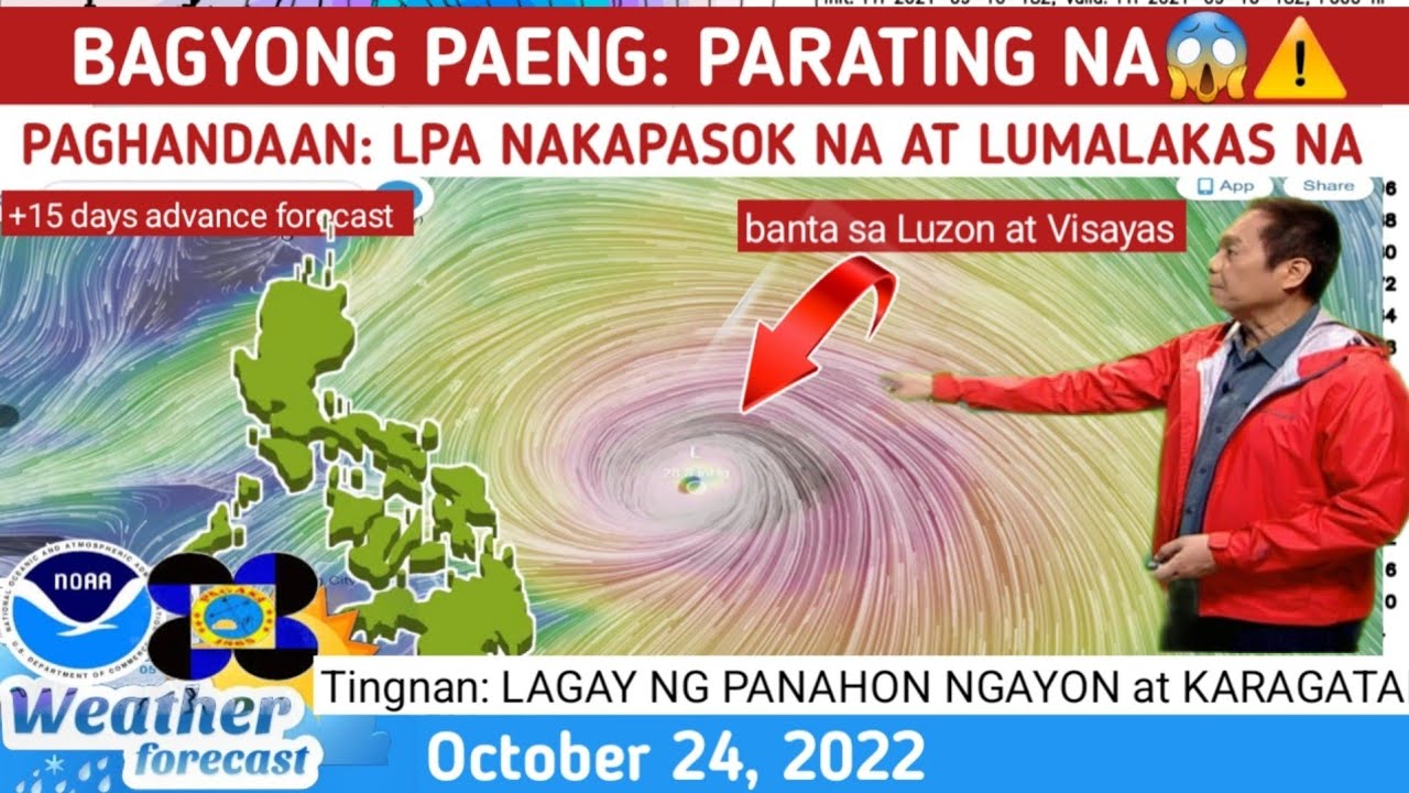 BAGYONG PAENG: PARATING NA SA MARTES⚠️TINGNAN at PAGHANDAAN⚠️ WEATHER ...
