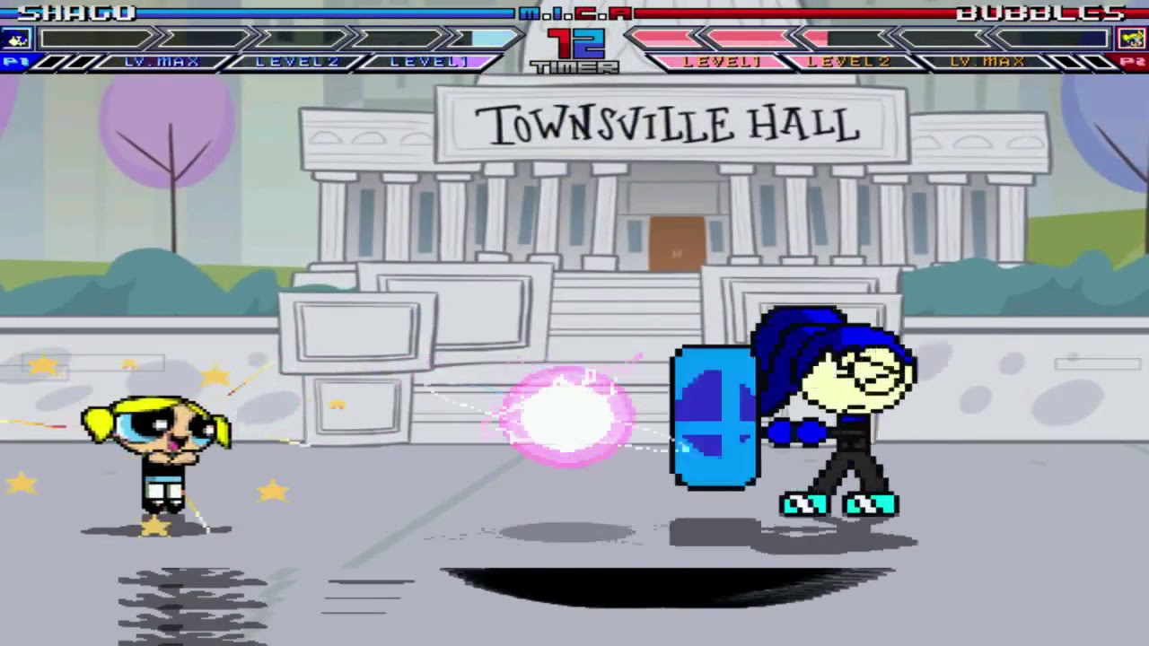 Mugen battle Shago vs Bubbles - YouTube