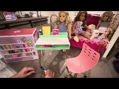 Unboxing American Girl School Rules Write it down! Desk Set