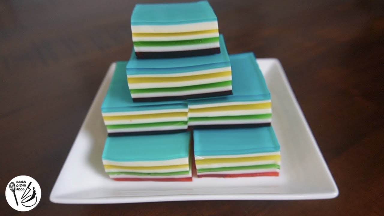 How to make a fantastic jello dessert - layered jello squares - YouTube