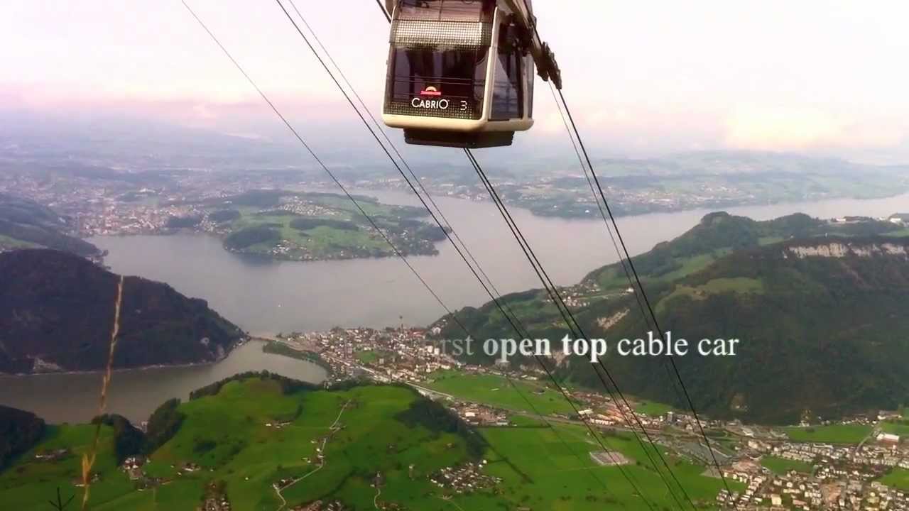 Stanserhorn Cabrio World's first Open Top Cable Car - YouTube