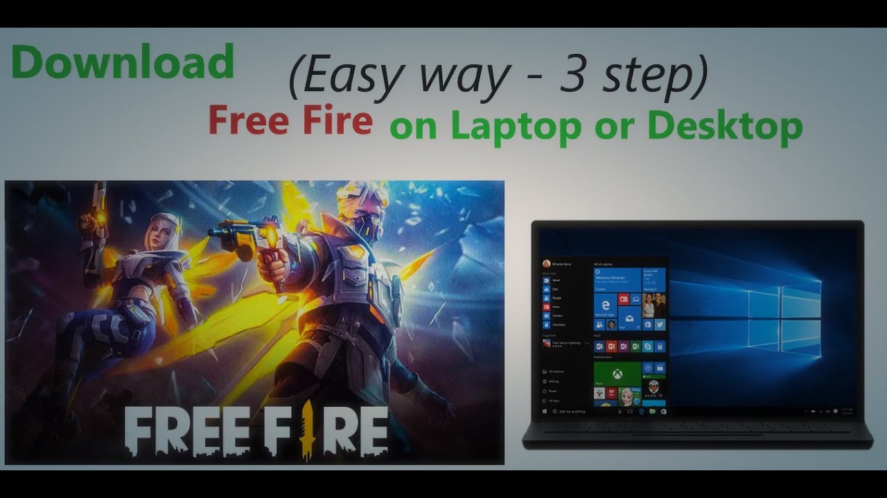 Download free fire on laptop or desktop || windows 10 || windows 11 ...