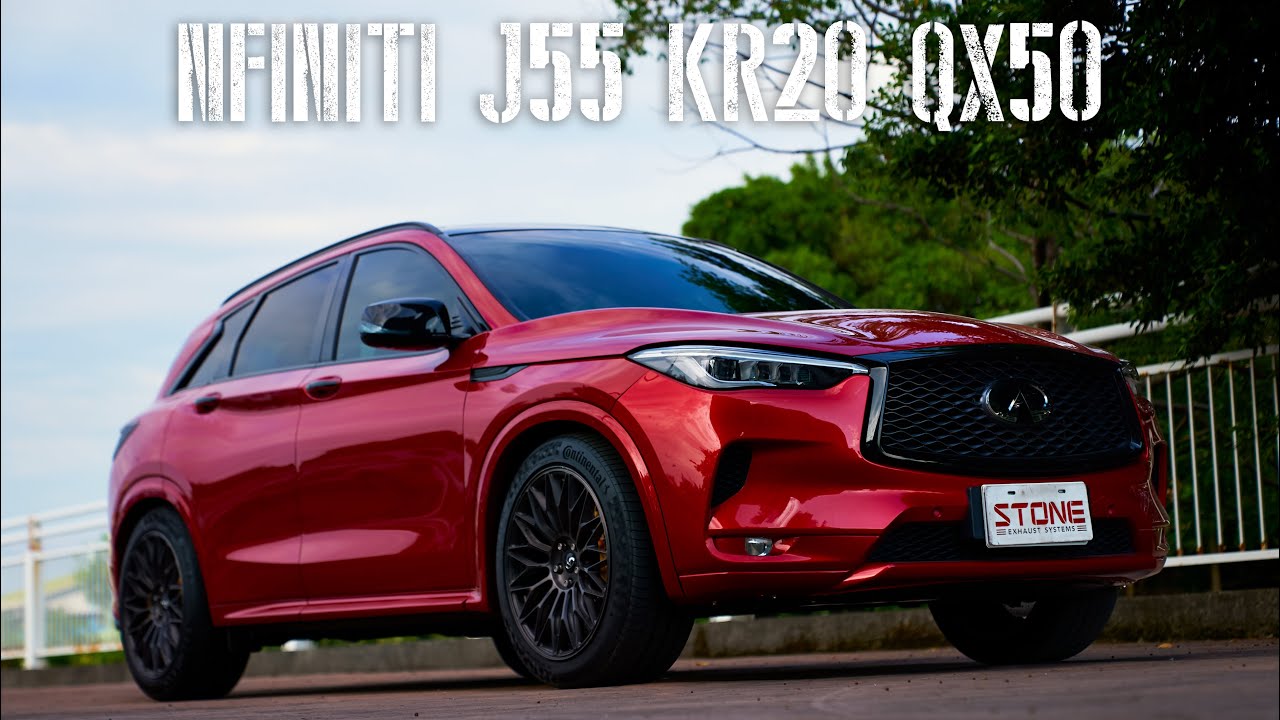 INFINITI J55 KR20 QX50 / Stone Turbo-back Exhaust Sound - YouTube