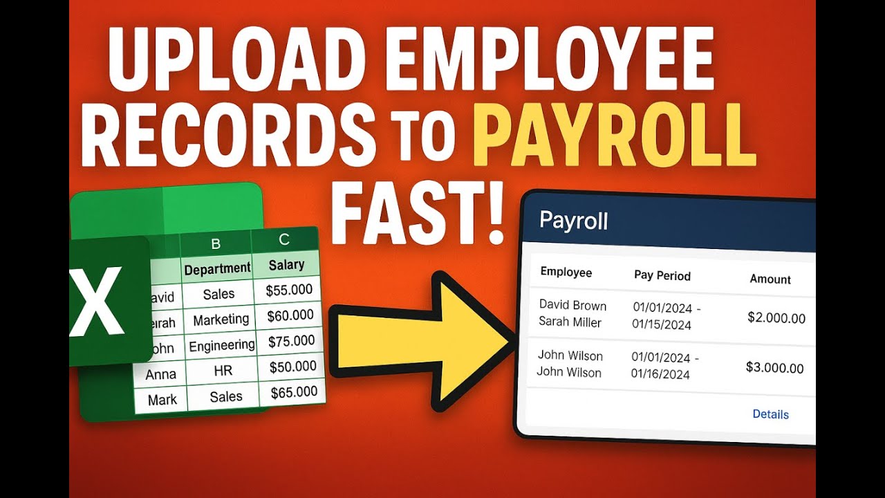 How to Upload Employee Data from Excel in HRMS Payroll Software | Best ...