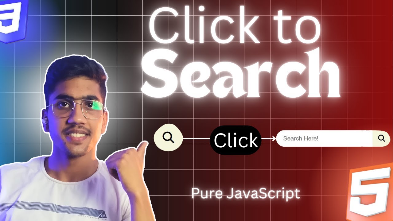 How to make Interactive Search bar for Website || HTML and CSS || Act On PC 2.0 - YouTube