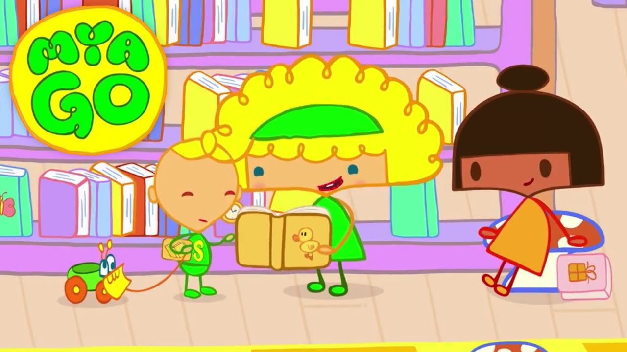 MyaGo S01 E35: Library | Cartoons for Kids l Safety Cartoons | Learning ...