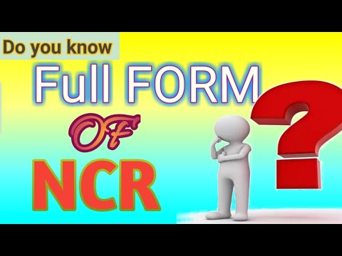 NCR ka full form kya hai ।।ncr full form in hindi ।। full form of NCR ...