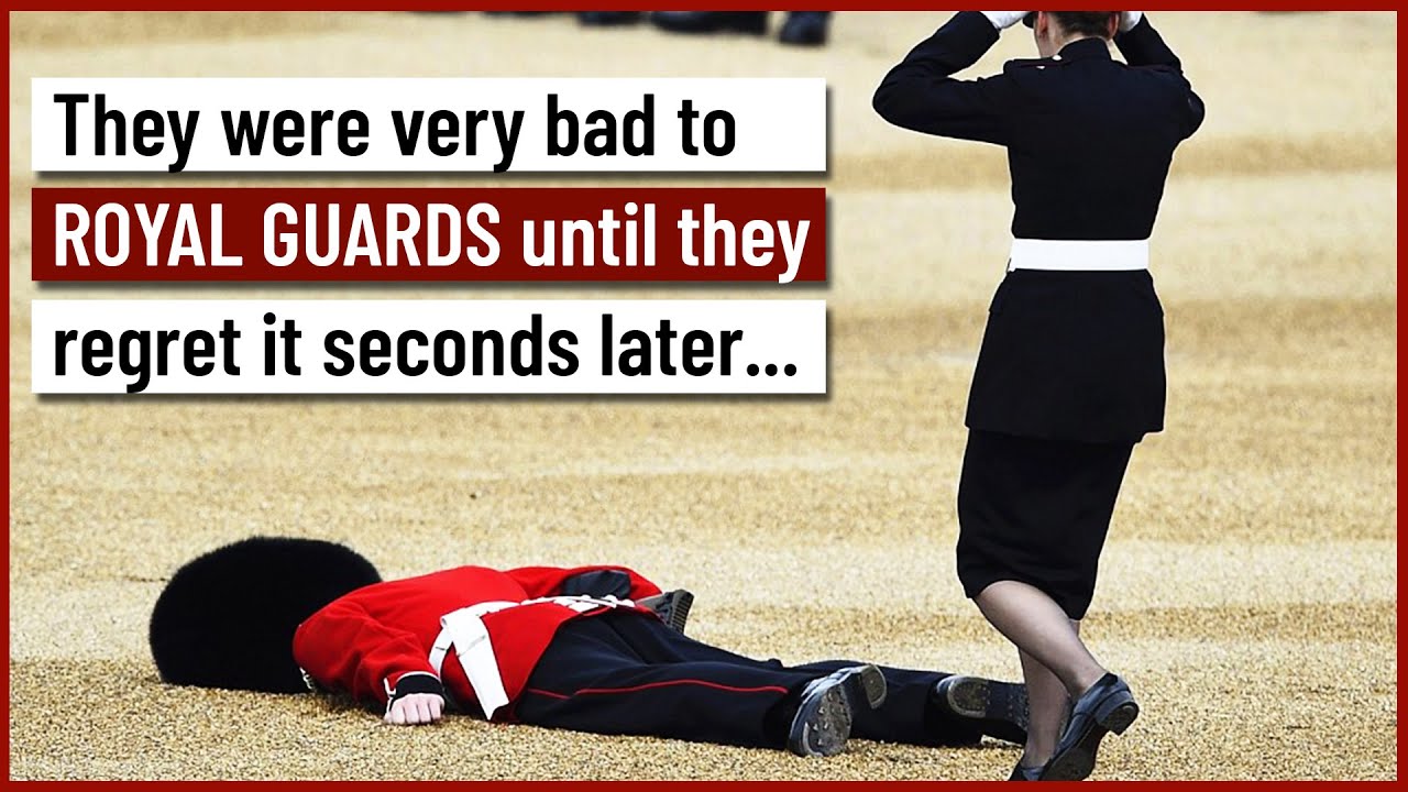 People being rude towards Royal Guards until they regret it... - YouTube