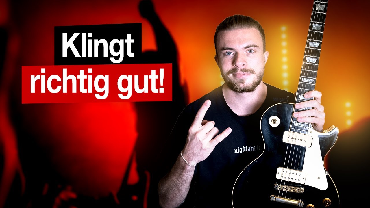 Einfaches Rock-Riff für Einsteiger (Gitarre) - YouTube