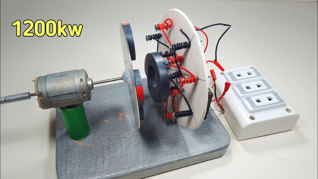 New Electricity Generator How To Make 1200kw 230v Free energy By Copper ...