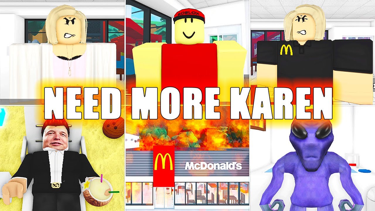 NEED MORE KAREN 😡 *All Endings, Badges and Full Walkthrough* Roblox ...