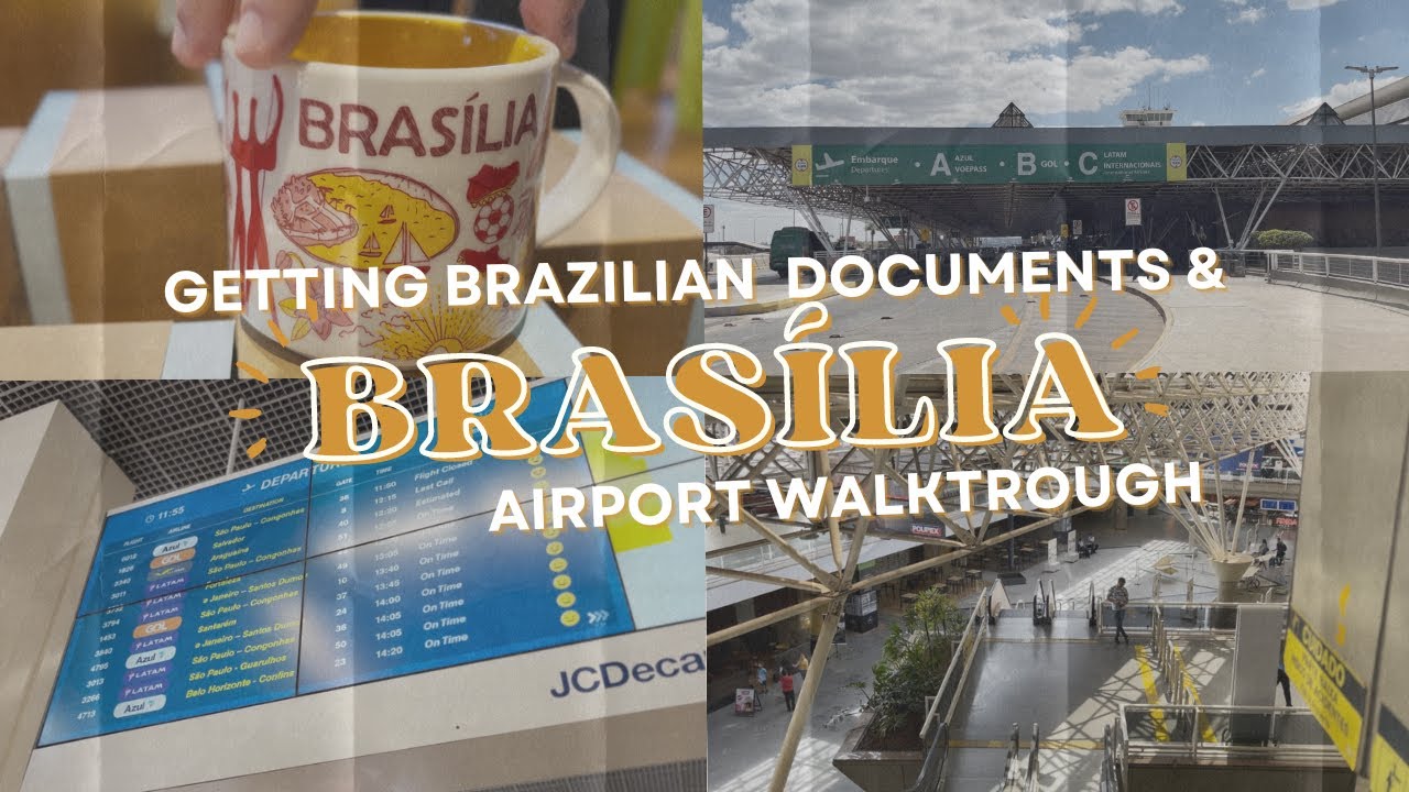 #1 getting brazilian documents & brasília airport walkthrough - YouTube