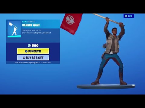 *RARE* CUSTOM BANNER WAVE EMOTE BACK IN FORTNITE! (STAR WARS BANNERS ...
