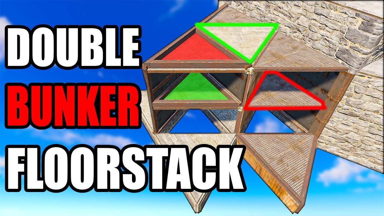 (NEW) Method DOUBLE FLOORSTACK BUNKER / Rust Base Design - YouTube